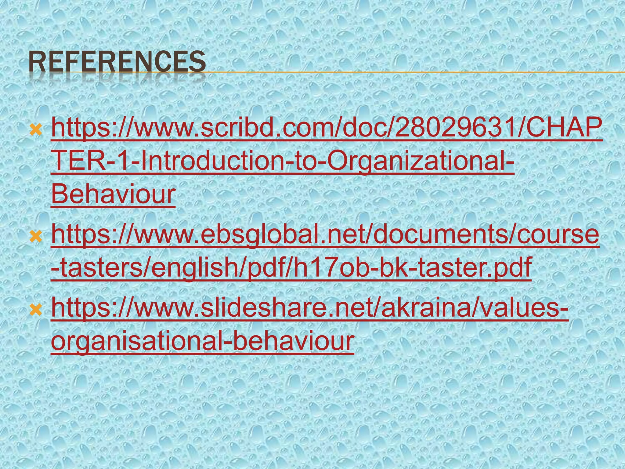 Organisational Behavior Ppt Ppt
