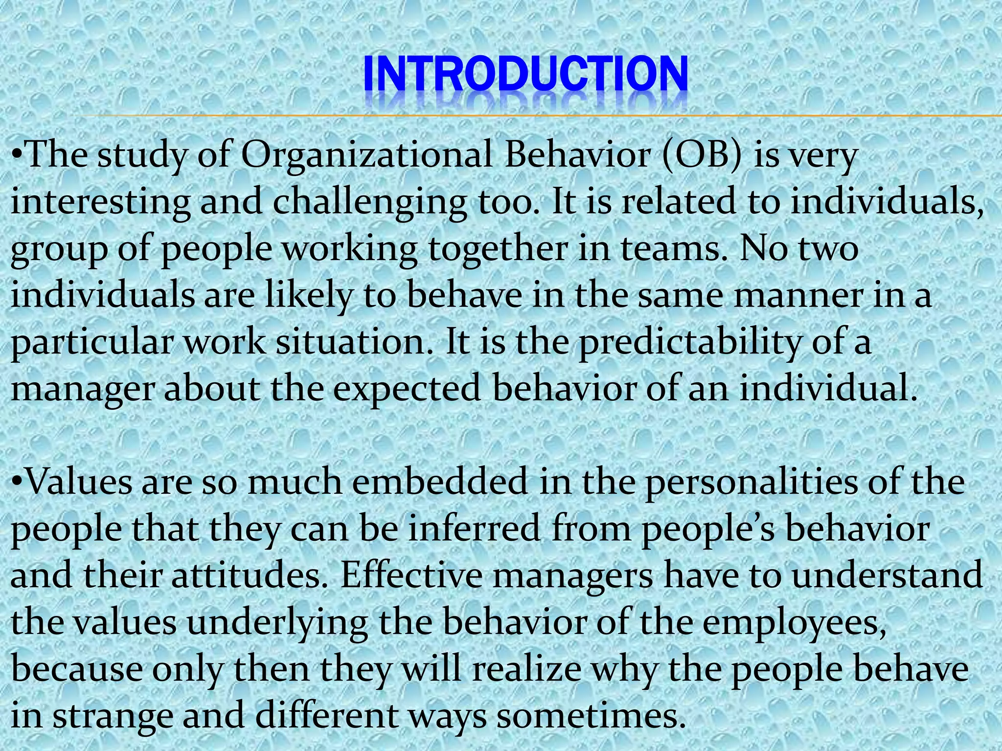 Organisational behavior PPT | PPT