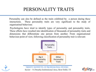 Personality and Organizational Behaviour | PDF