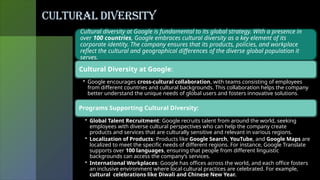 OB PPT on various diversity aspects of google | PPTX