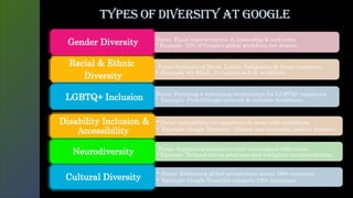 OB PPT on various diversity aspects of google | PPT