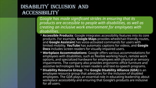 OB PPT on various diversity aspects of google | PPTX