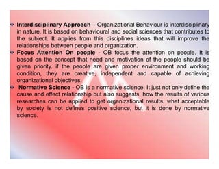 ORGANIZATIONAL BEHAVIOUR | PPT