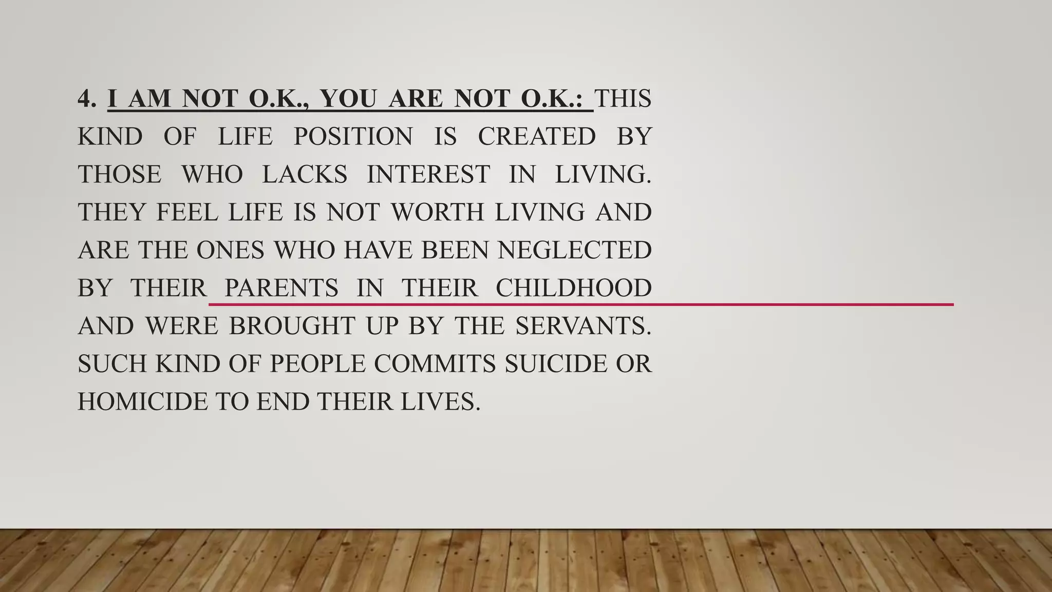 PPT on Life positions analysis | PPTX