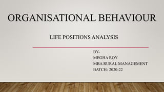 PPT on Life positions analysis | PPTX