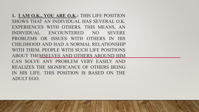 PPT on Life positions analysis | PPTX