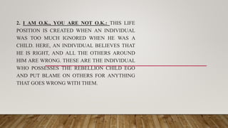 PPT on Life positions analysis | PPTX