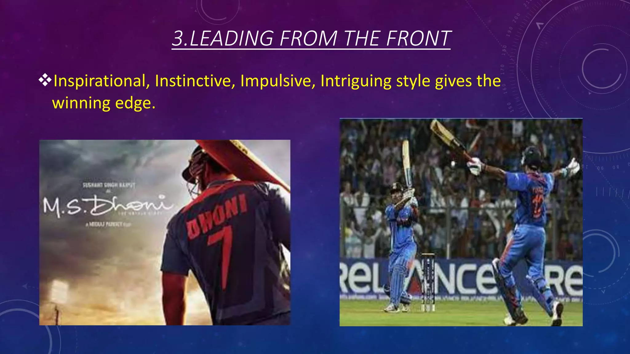 Leadership analysis with the reference to M.S dhoni | PPTX
