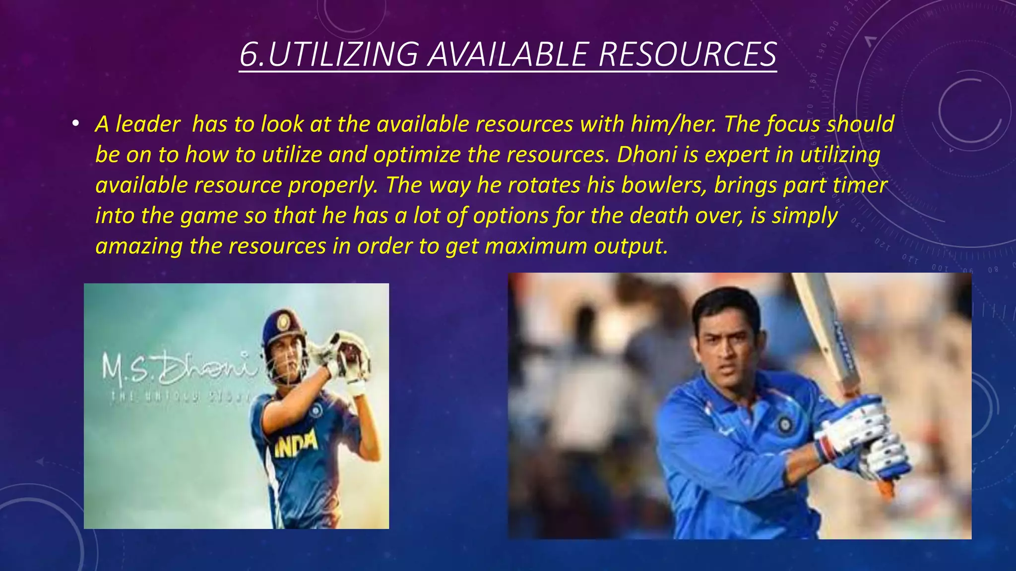 Leadership analysis with the reference to M.S dhoni | PPTX