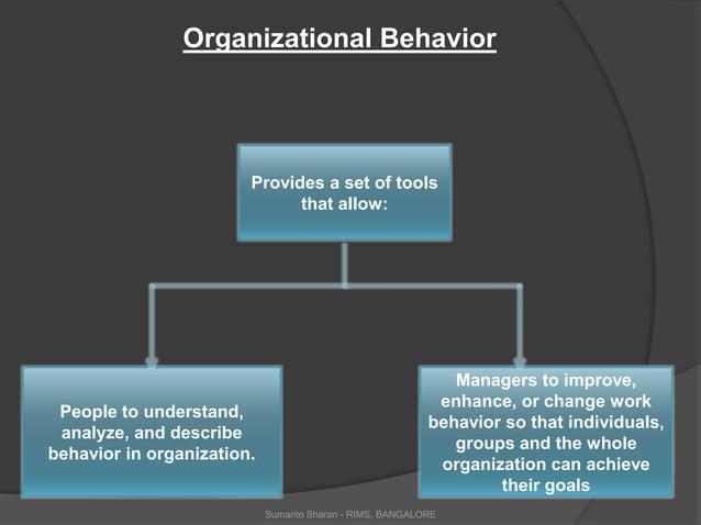ORGANIZATIONAL BEHAVIOR-Introduction - Key Determinants - Multidisciplinary Roots of OB - OB ...