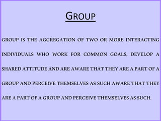 Group Dynamics and Motivation. | PPTX