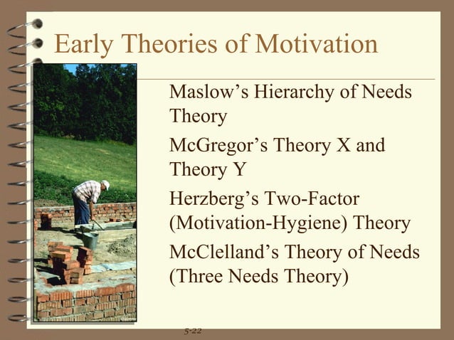 Organisation Behaviour - Early and Contemporary theories of motivation ...