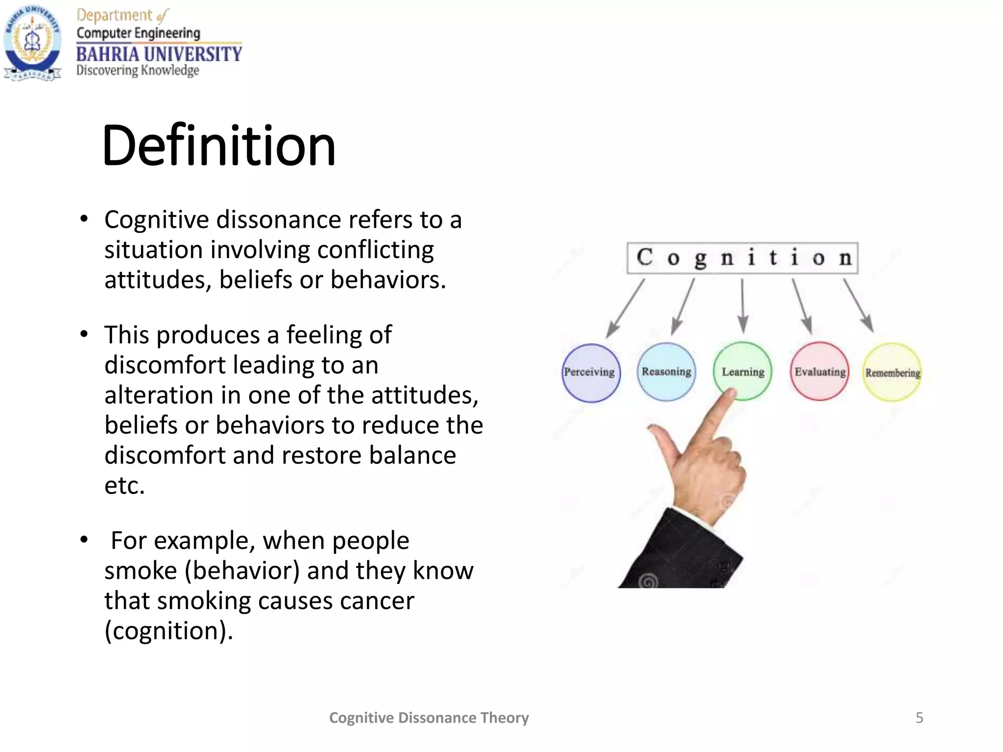Cognitive Dissonance Theory | PPTX