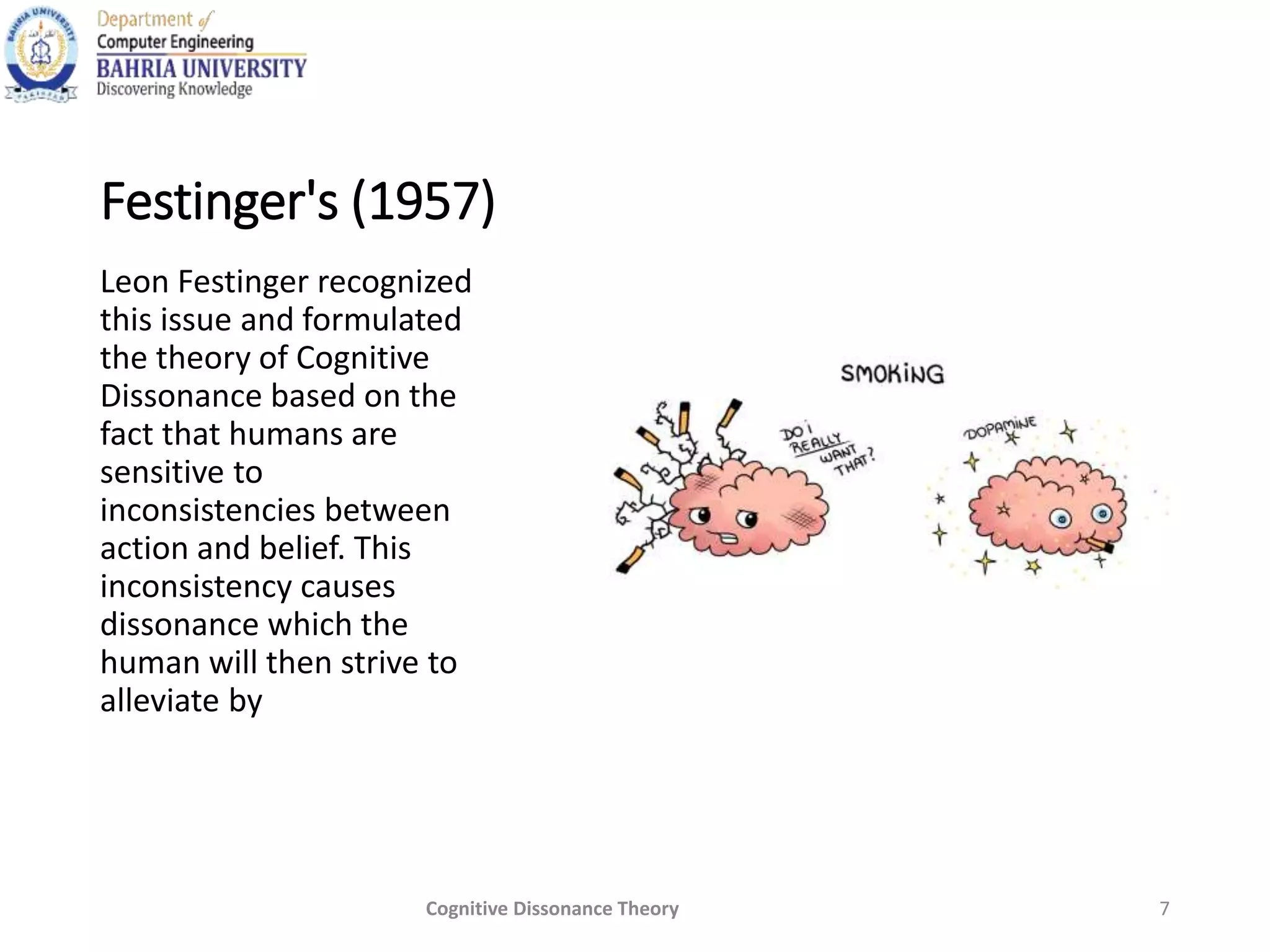 Cognitive Dissonance Theory | PPTX