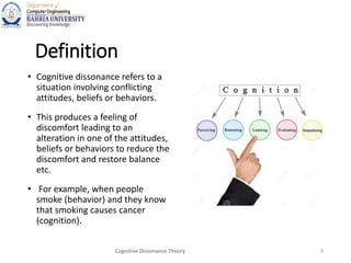 Cognitive Dissonance Theory | PPTX