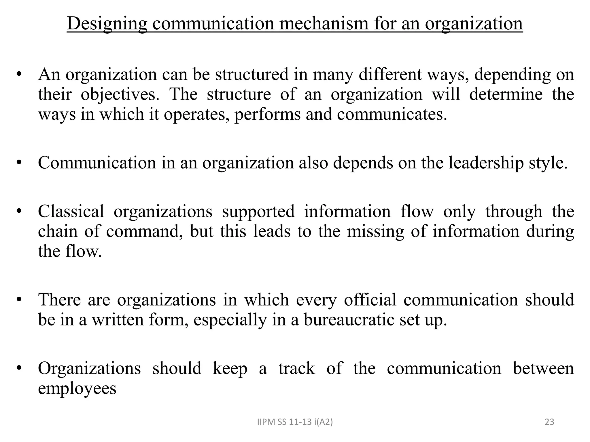 communication in an Organization | PPTX