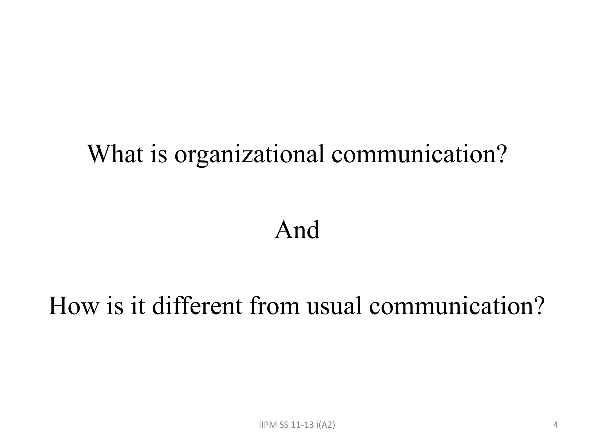 communication in an Organization | PPTX