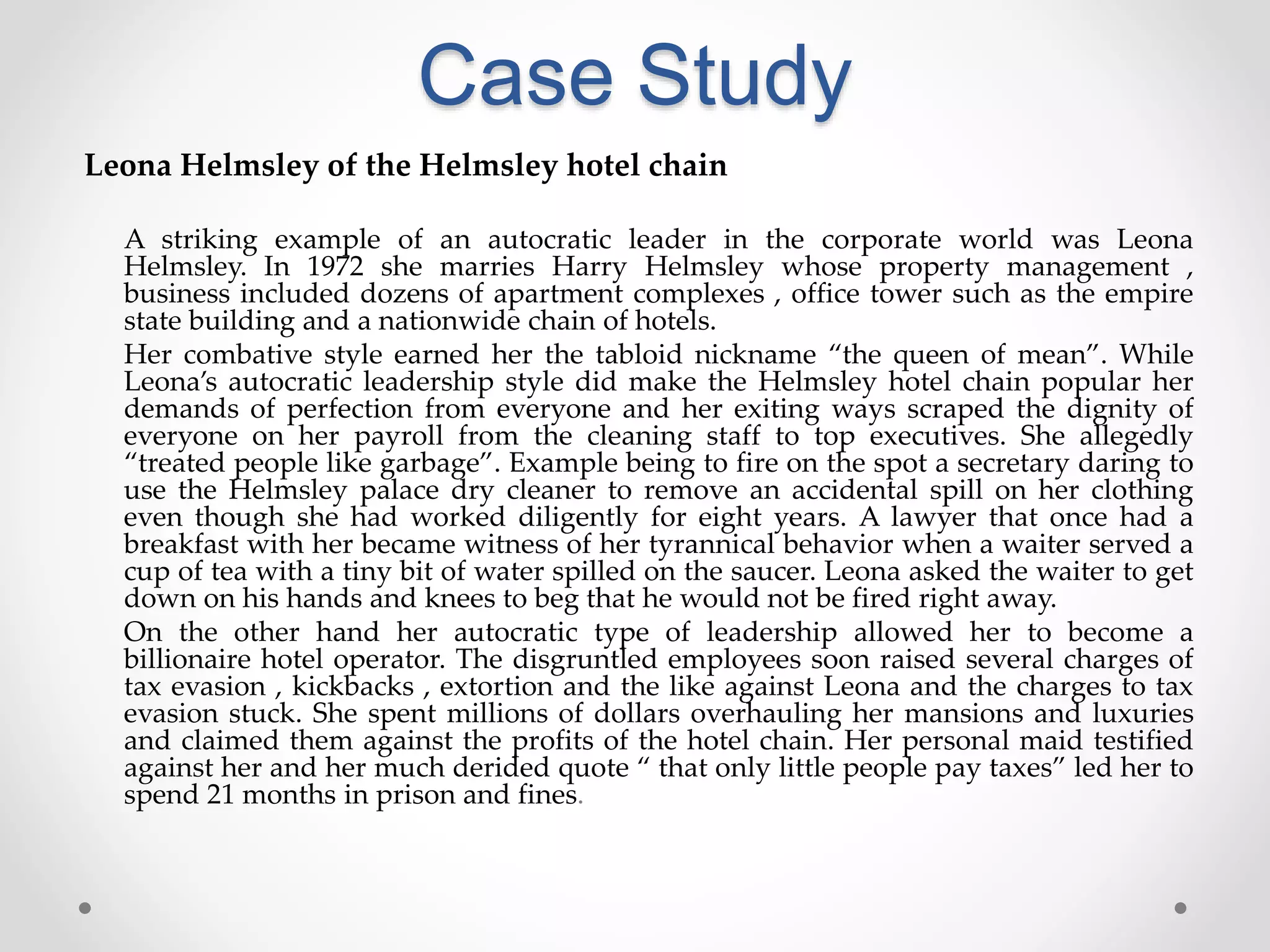 Organisational Behavior Leadership Style | PPTX