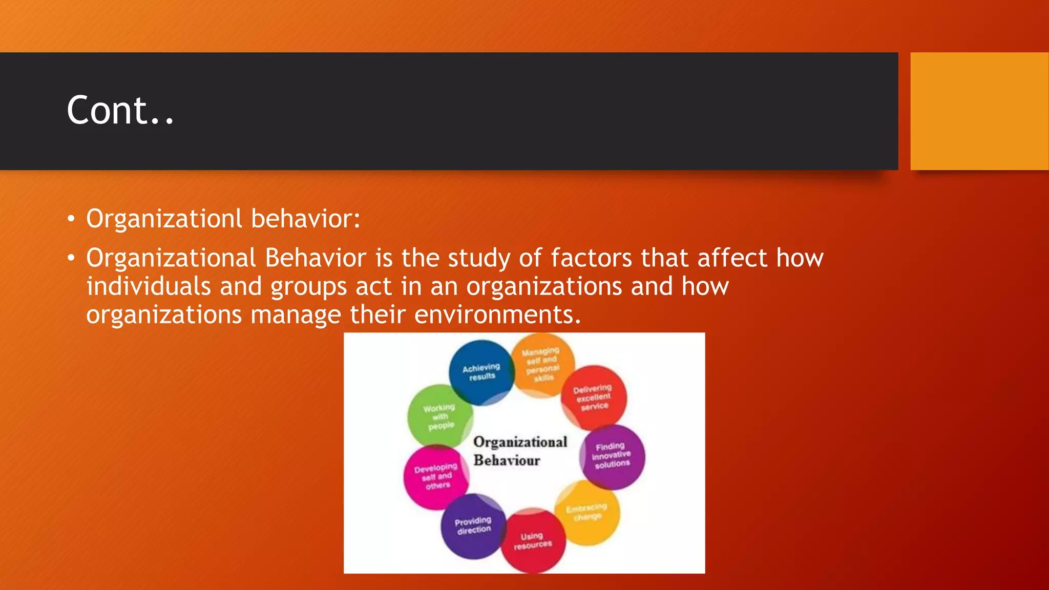 Organizational behavior presentation others disciplines to ob | PPT