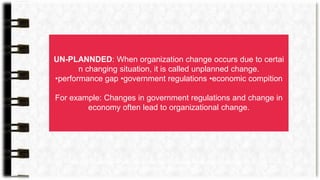 ORGANIZATION CHANGE | PPT
