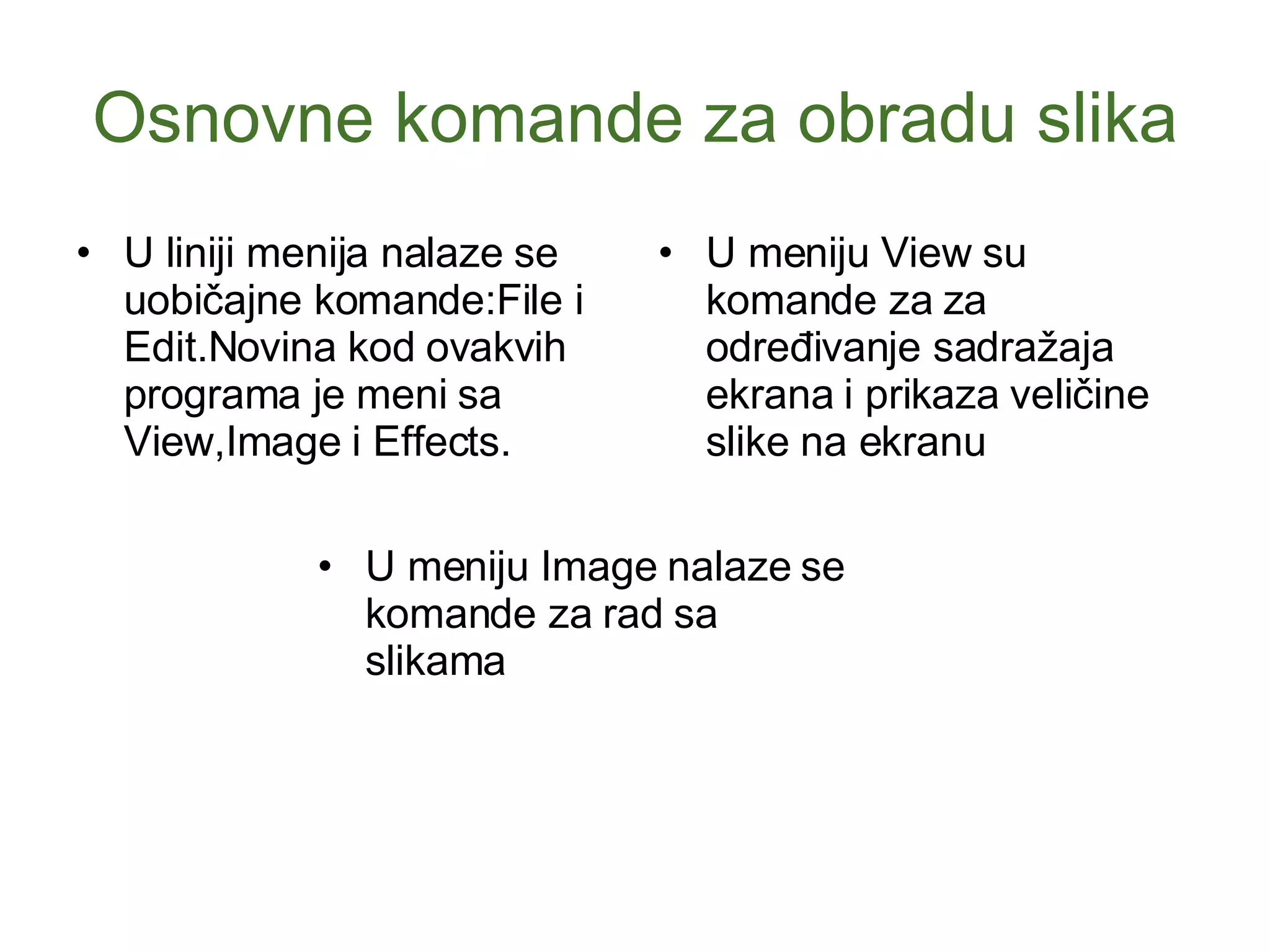 Obrada Slika u Photoshopu | PPT