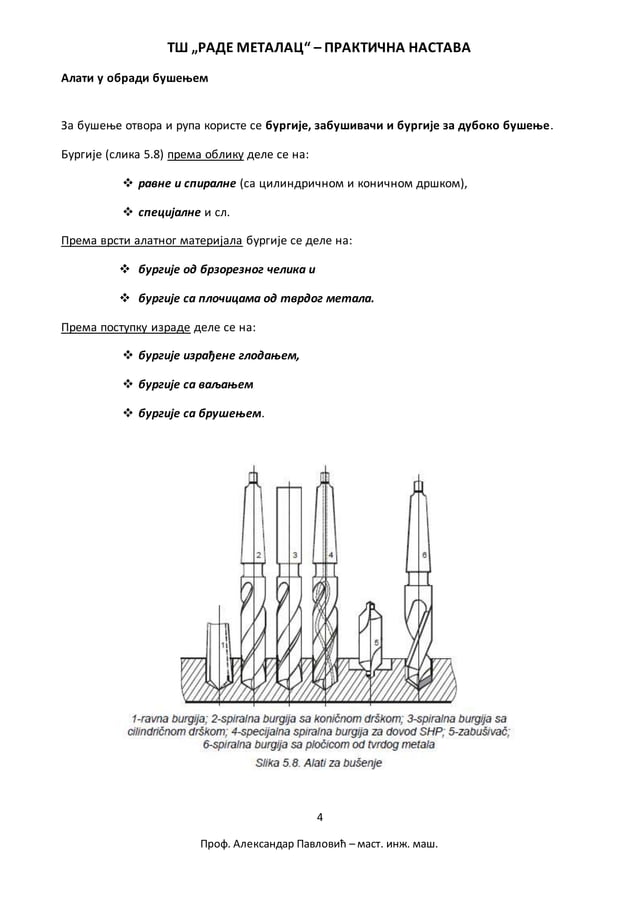 Obrada busenjem | DOC