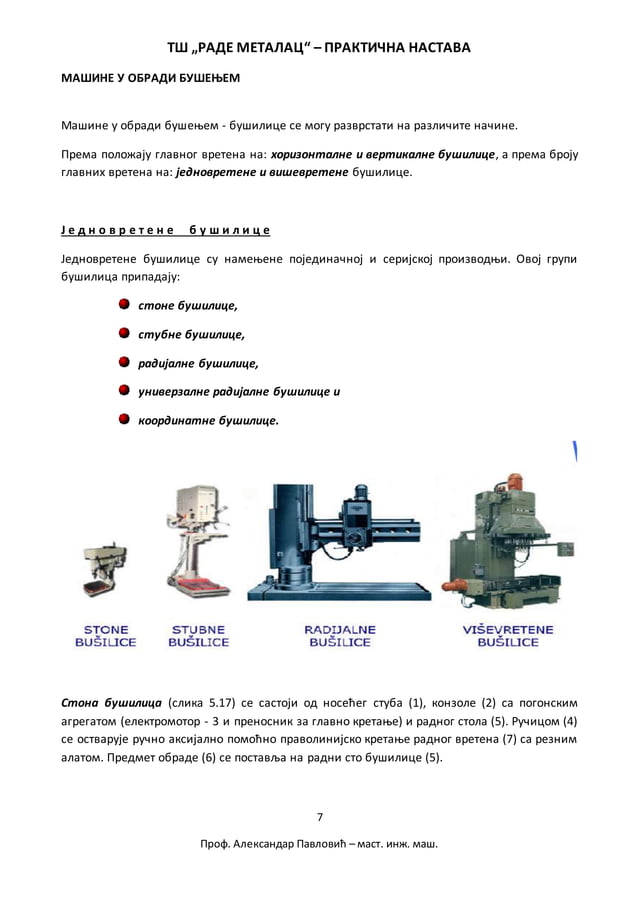 Obrada busenjem | DOC