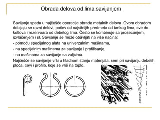Obrada delova od lima savijanjem | PPT
