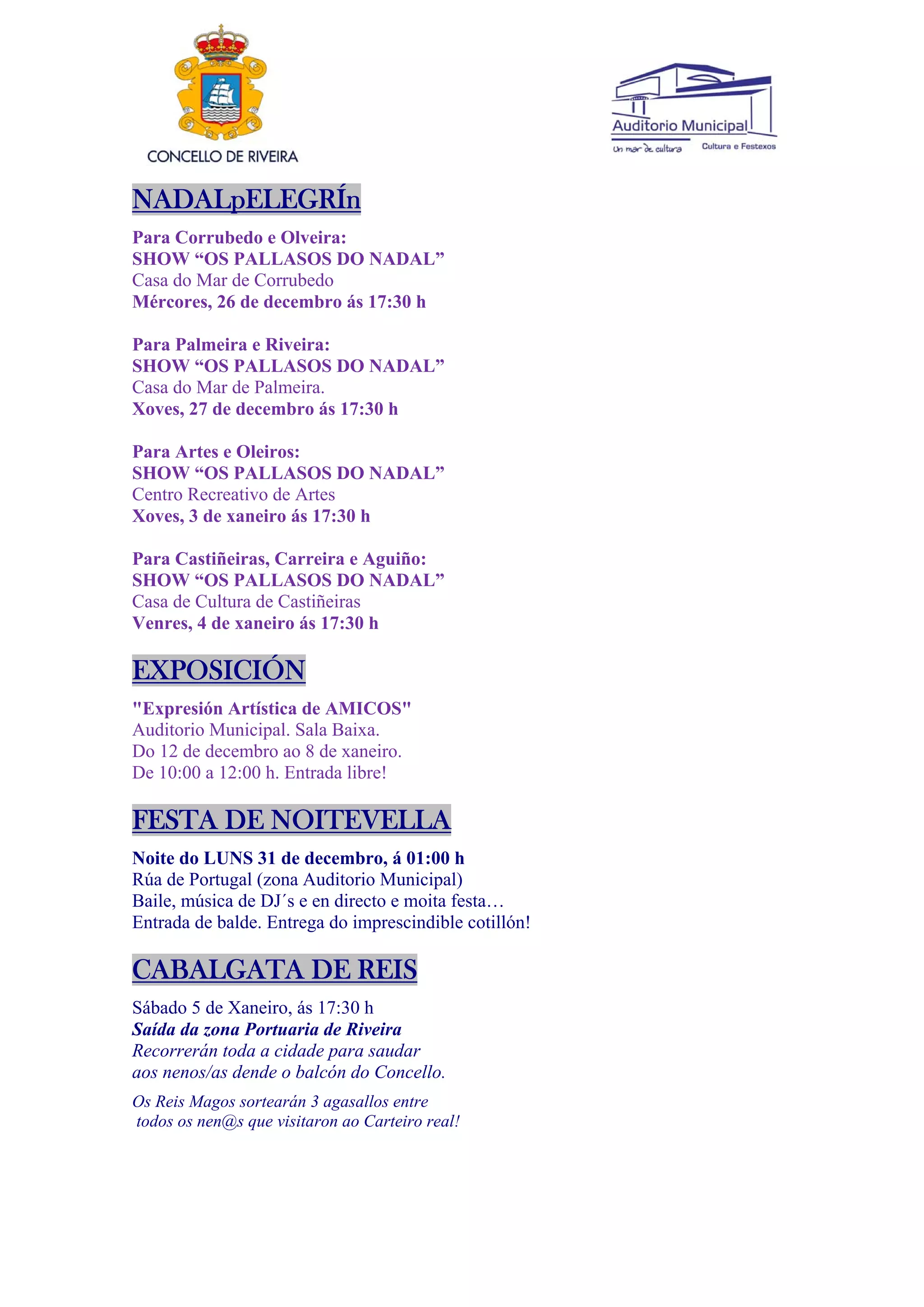 Obradoiros programacion ribeira | PDF