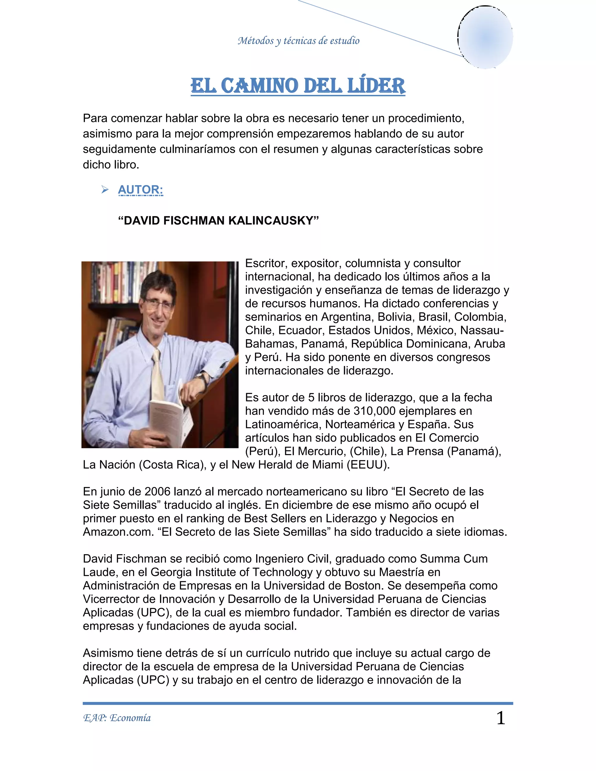 Obra( el camino del lider) | DOCX