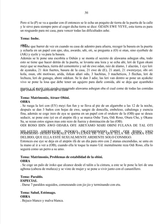 Obras de cada odum de ifa | PDF
