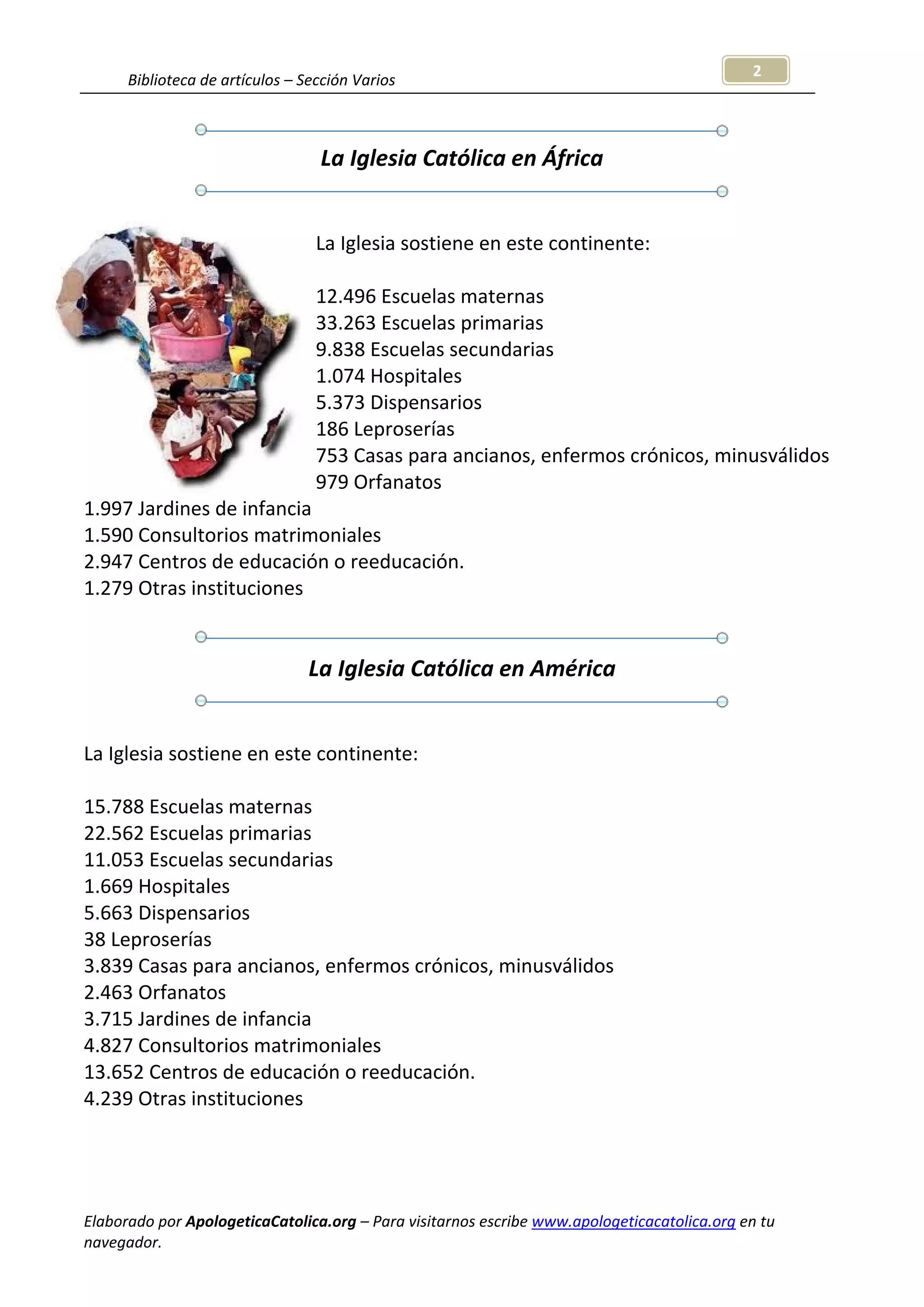 Obras de la iglesia | PDF