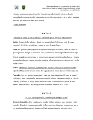 OBRAS DE TEATRO PARA INTERVENCIÓN DE LA INVESTIGACIÓN SOBRE FLUIDEZ ...