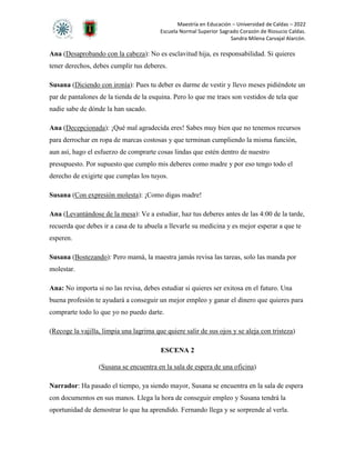 OBRAS DE TEATRO PARA INTERVENCIÓN DE LA INVESTIGACIÓN SOBRE FLUIDEZ ...