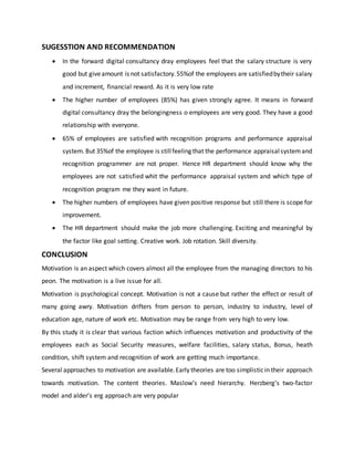 report on employee motivation | DOCX