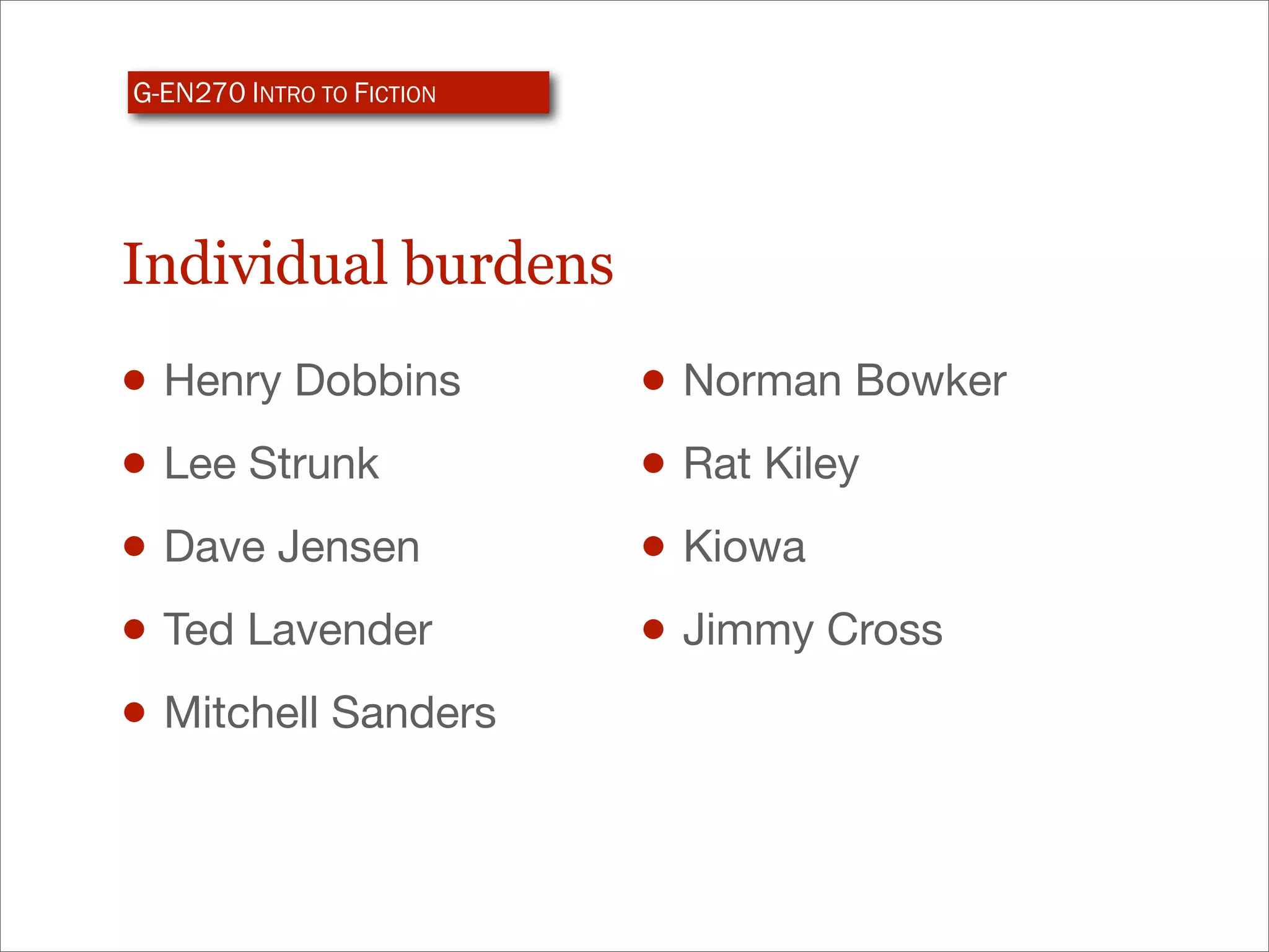 Structured Discusion: Tim O'Brien's "The Things They Carried" | PDF