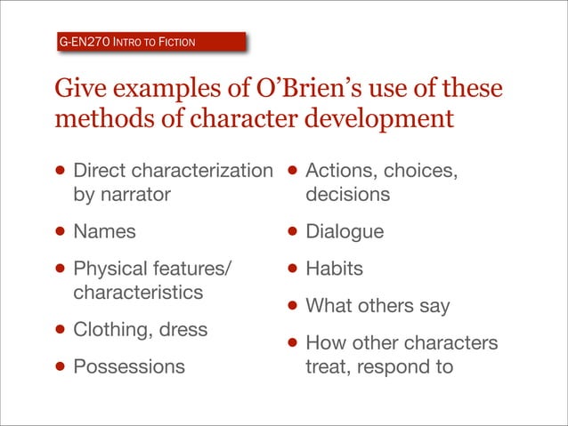 Structured Discusion: Tim O'Brien's "The Things They Carried" | PPT