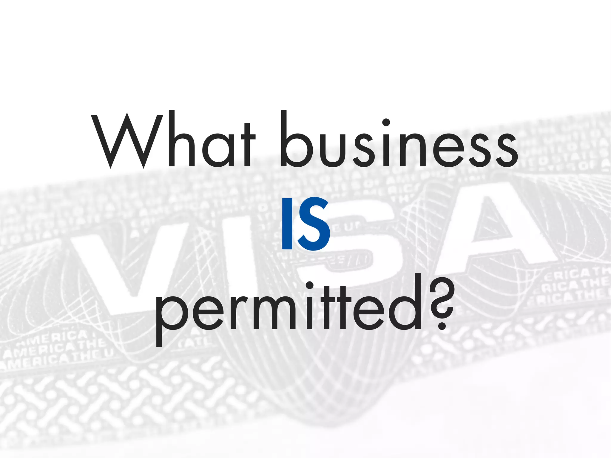 US Visa Options for Business | PDF