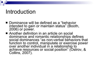 O Brilll Dominant Behavior | PPT