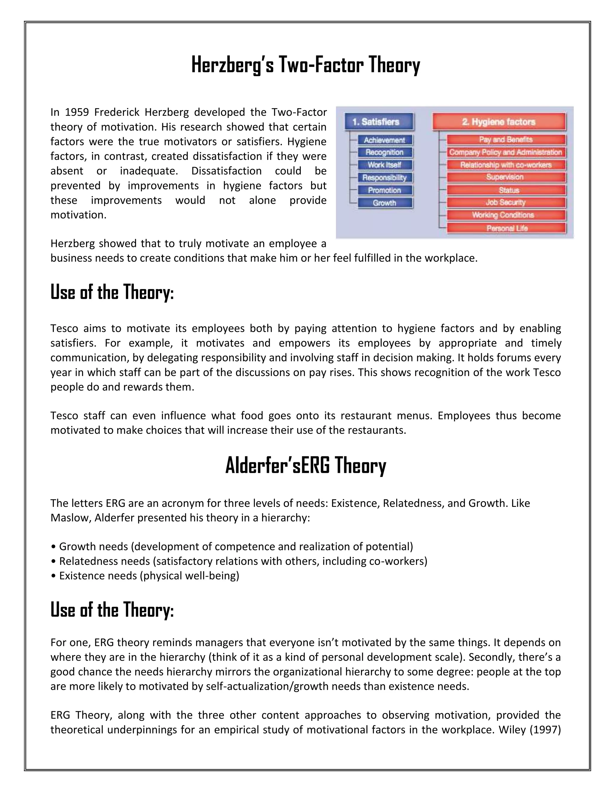 Motivation Theories | DOCX