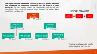 organizational breakdown structure (OBS) | PPTX