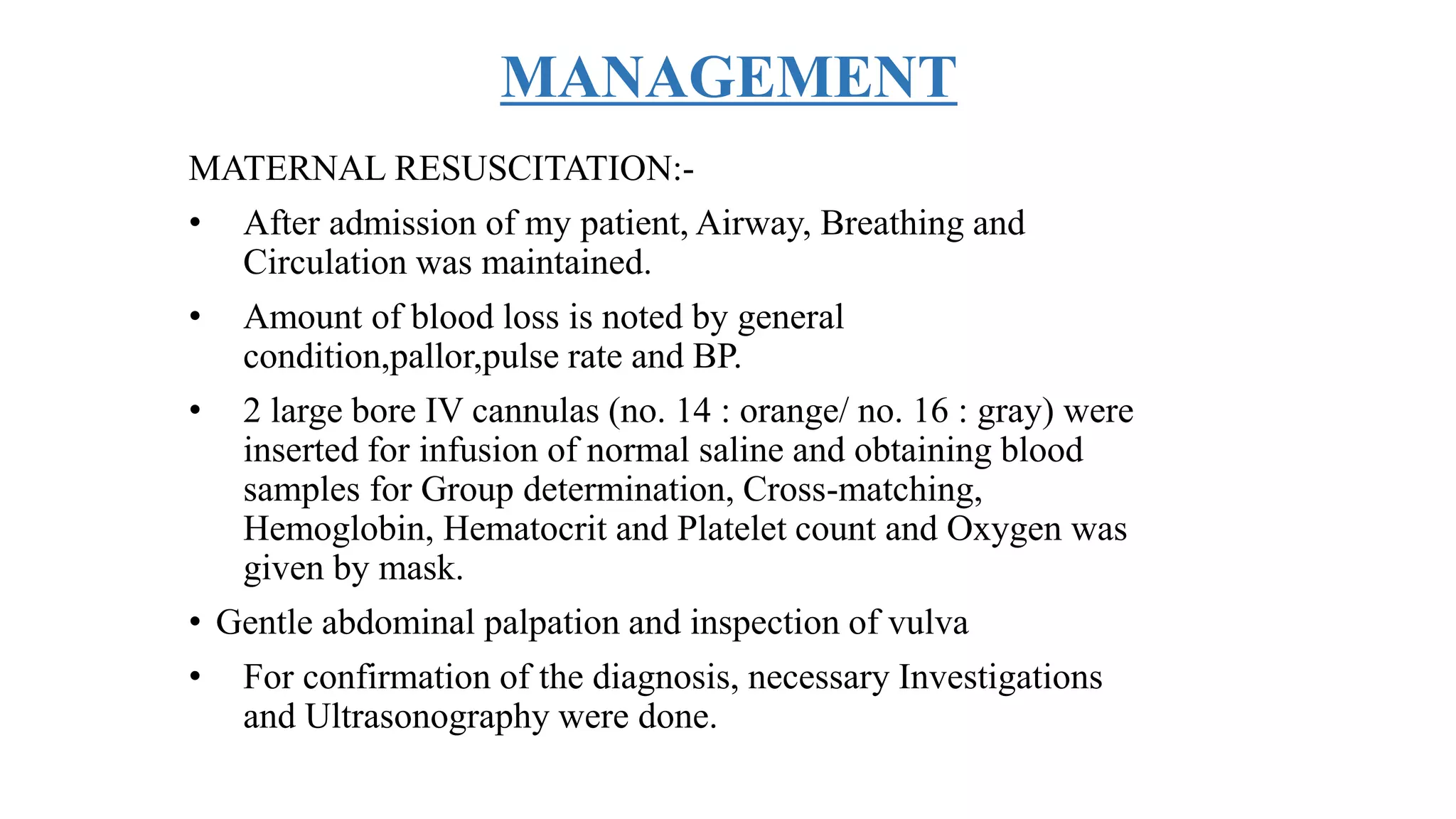 OBS AND GYNAE APH case presentation | PPTX