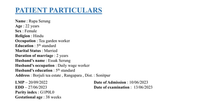 OBS AND GYNAE APH case presentation | PPTX | Pregnancy | Reproductive ...