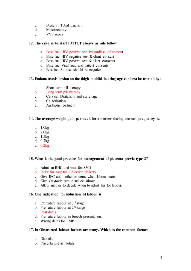Obs and gynae data bank | PDF