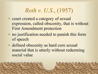 Obscenity and Indecency | PPT