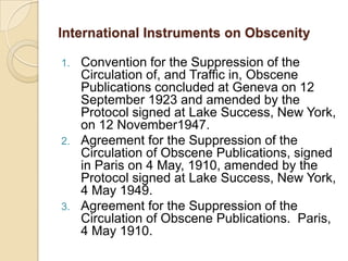 Obscenity Law in Nepal | PPTX