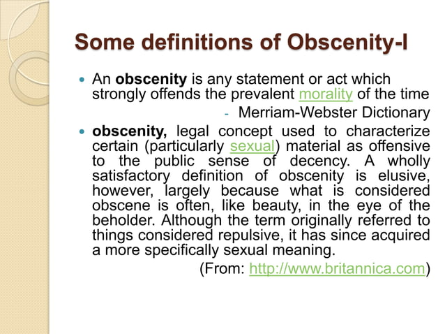 Obscenity Law in Nepal | PPT | Free Download