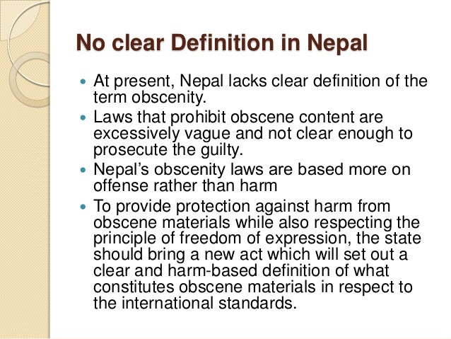 Obscenity Law In Nepal obscenity-law-in-nepal