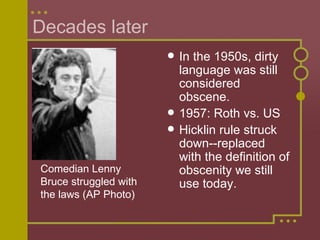 Obscenity on the Web | PPT