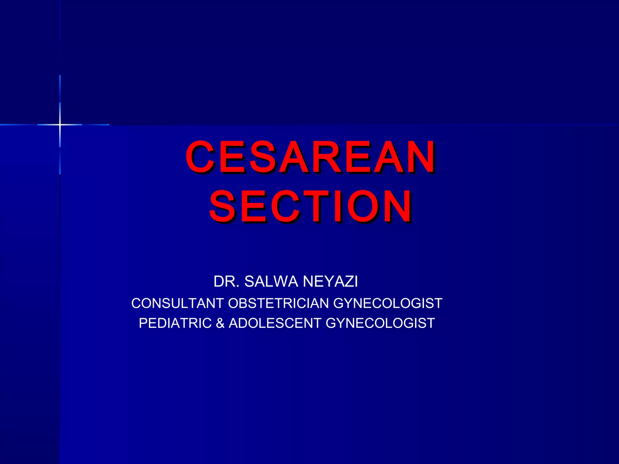 Obs(cesarean section) | PPT